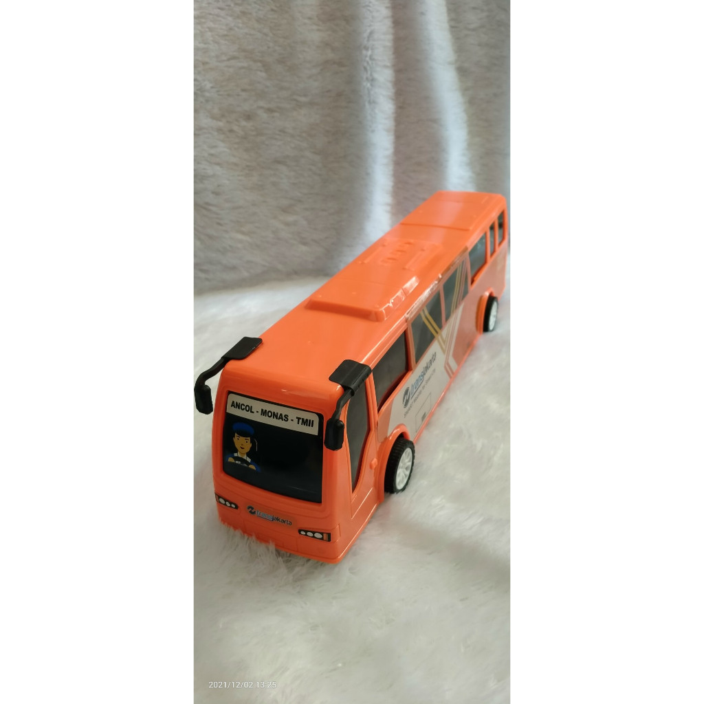 Jual Mainan Mobil bus transjakarta busway bis edukasi anak Bus way ...