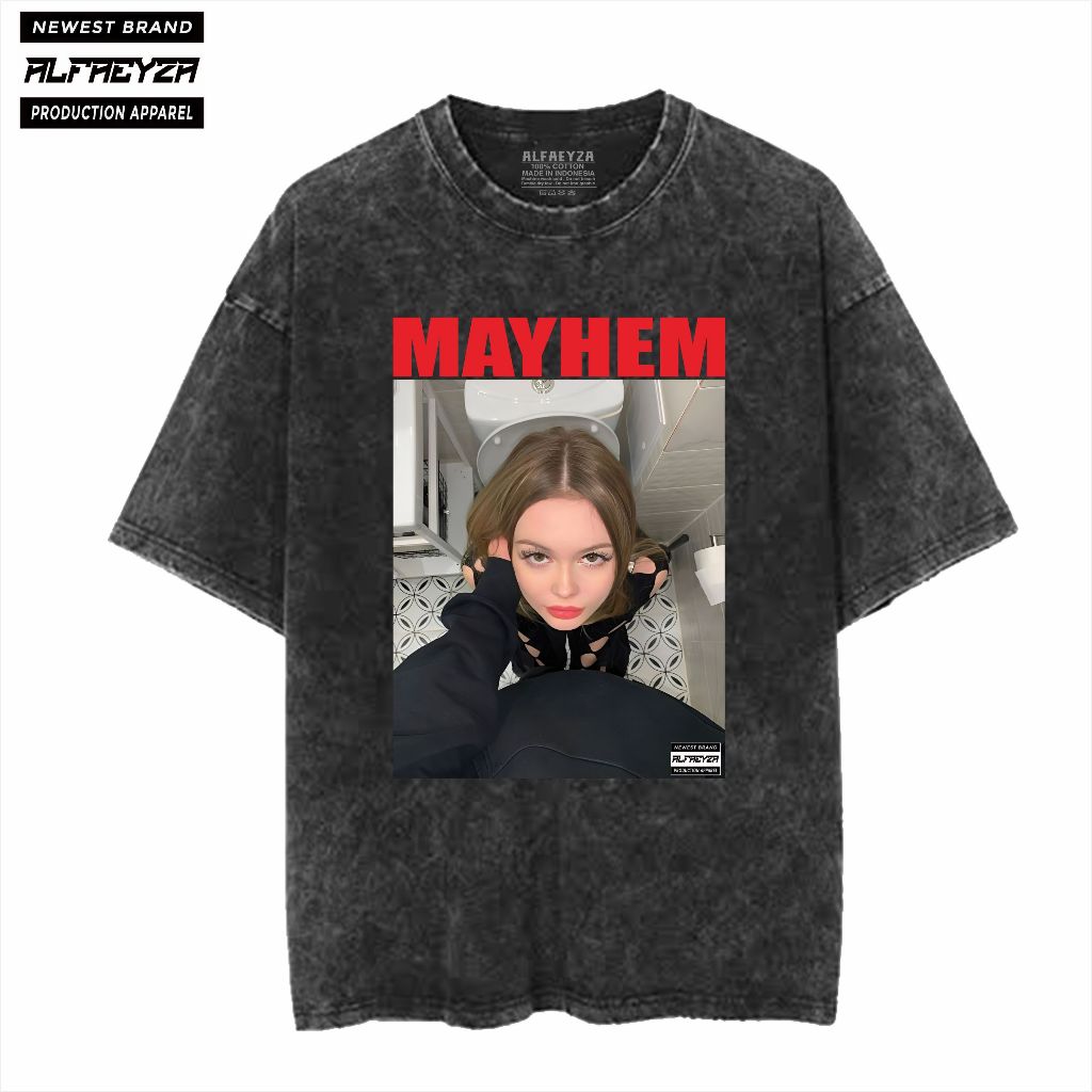 Jual Alfaeyza t-shirt Washed / washing Mayhem vol 2 bahan katun 24s ...