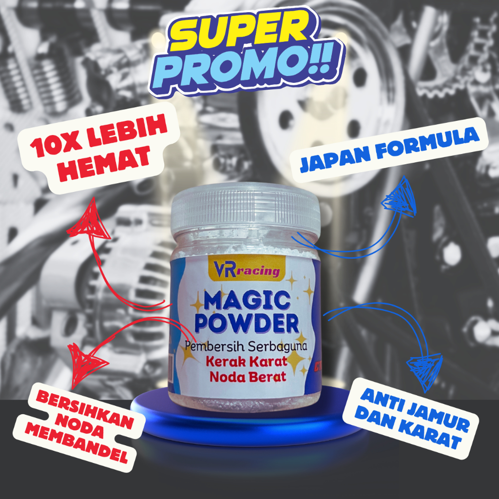 Jual Engine Degreaser Powder Bubuk / Magic Powder Pembersih Kerak Mesin / Pembersih Mesin Motor ...