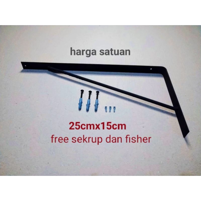 Jual rak besi siku penyangga rak dinding 1pcs | Shopee Indonesia