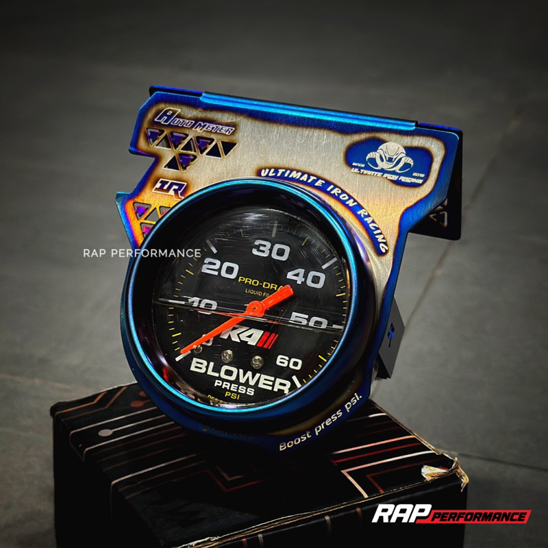 Jual BRACKET BOOST METER IRON BAR BLUE TITANIUM ORIGINAL THAILAND ...