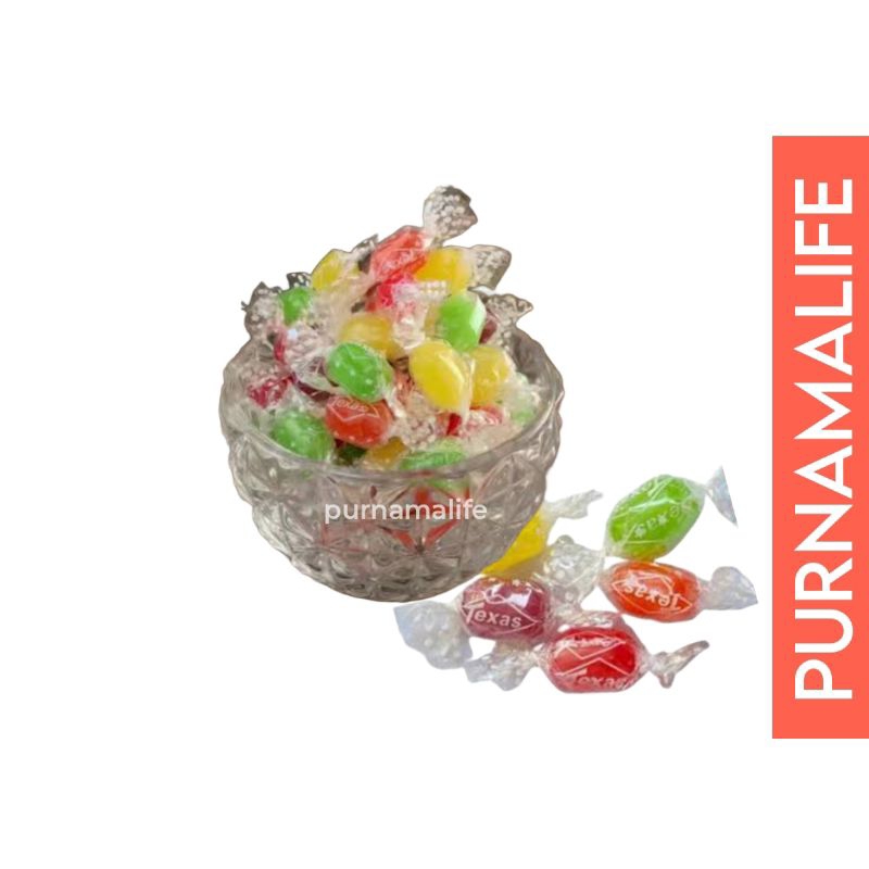 Jual Permen texas aneka rasa buah mix permen jadul | Shopee Indonesia