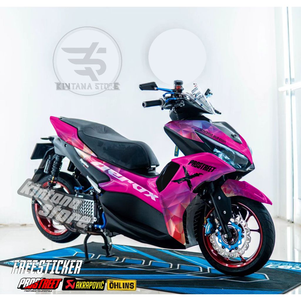 Jual STICKER DECAL AEROX X PROSTREET VIRAL, DECAL AEROX TERBARU sticker ...