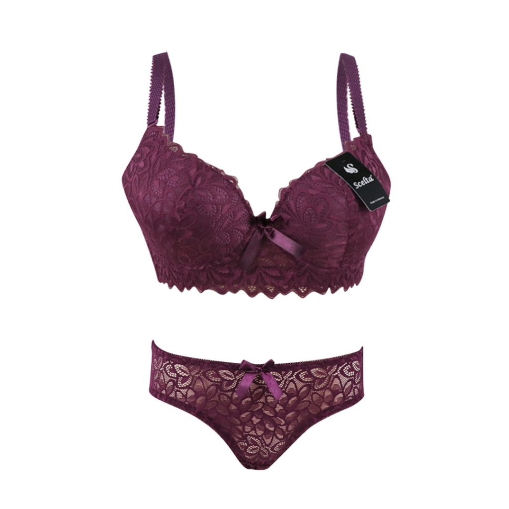 Jual Scelta - Sexy Bra Set Celana Dalam Wanita Transparan Bralette ...