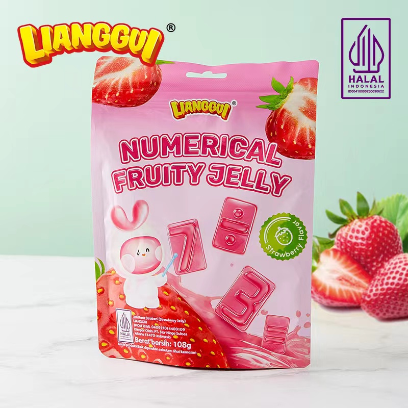 Jual [ HALAL ] LIANGGUI NUMERICAL FRUITY JELLY | Permen Jelly Varian ...