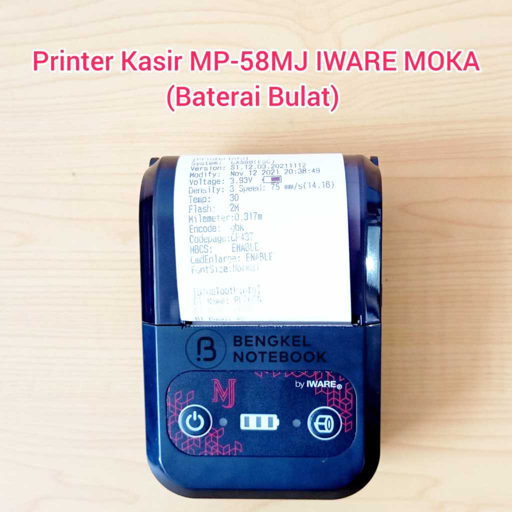 Jual PRINTER KASIR Mini POS PPOB THERMAL 58MJ VSC MP-58II IWARE MOKA ANDROID USB BLUETOOTH ...
