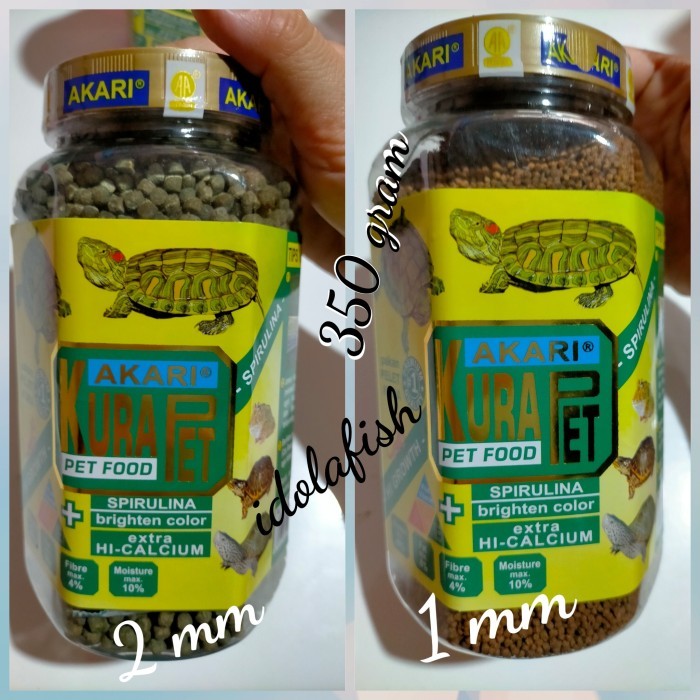 Jual Pakan Ikan Kura Kura AKARI TURTLE VIT 300gr Iguana Reptil Pelet ...