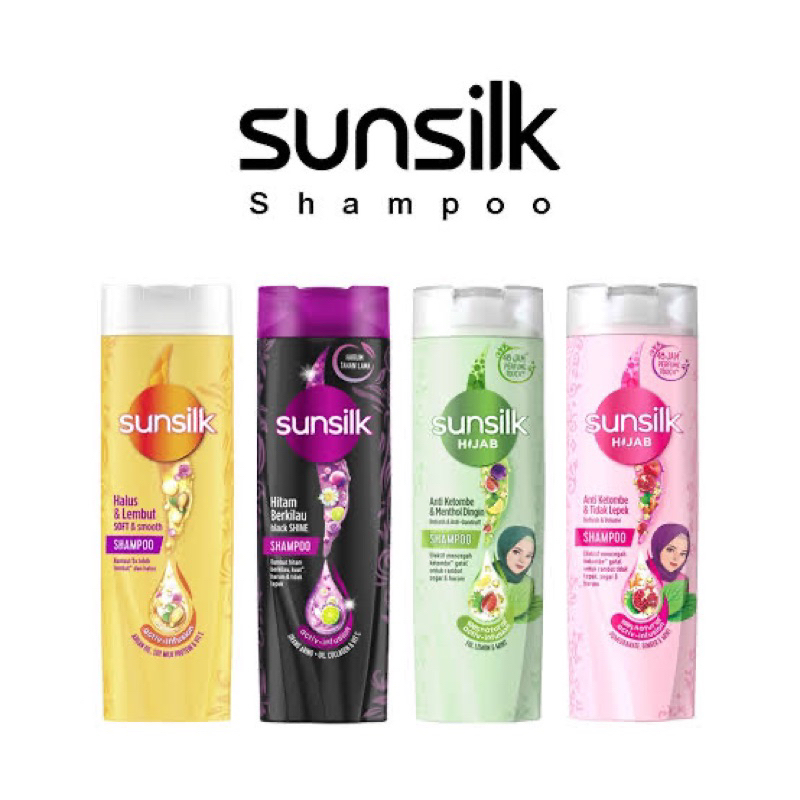Jual Sunsilk Sampo Botol Black Shine // soft n smoth // Hijab anti ...
