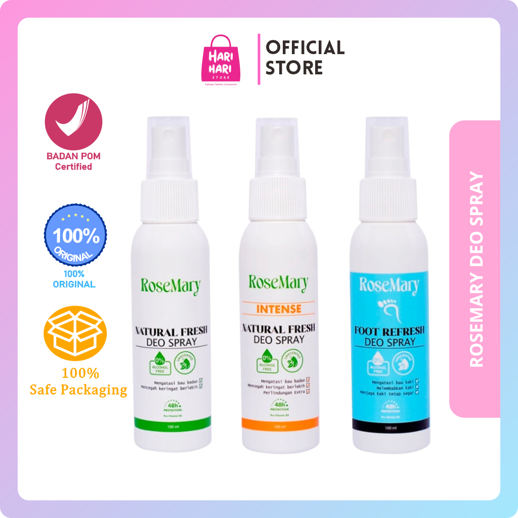 Jual ROSEMARY - Foot Refresh Deo Spray || Natural Fresh Deo Spray ...