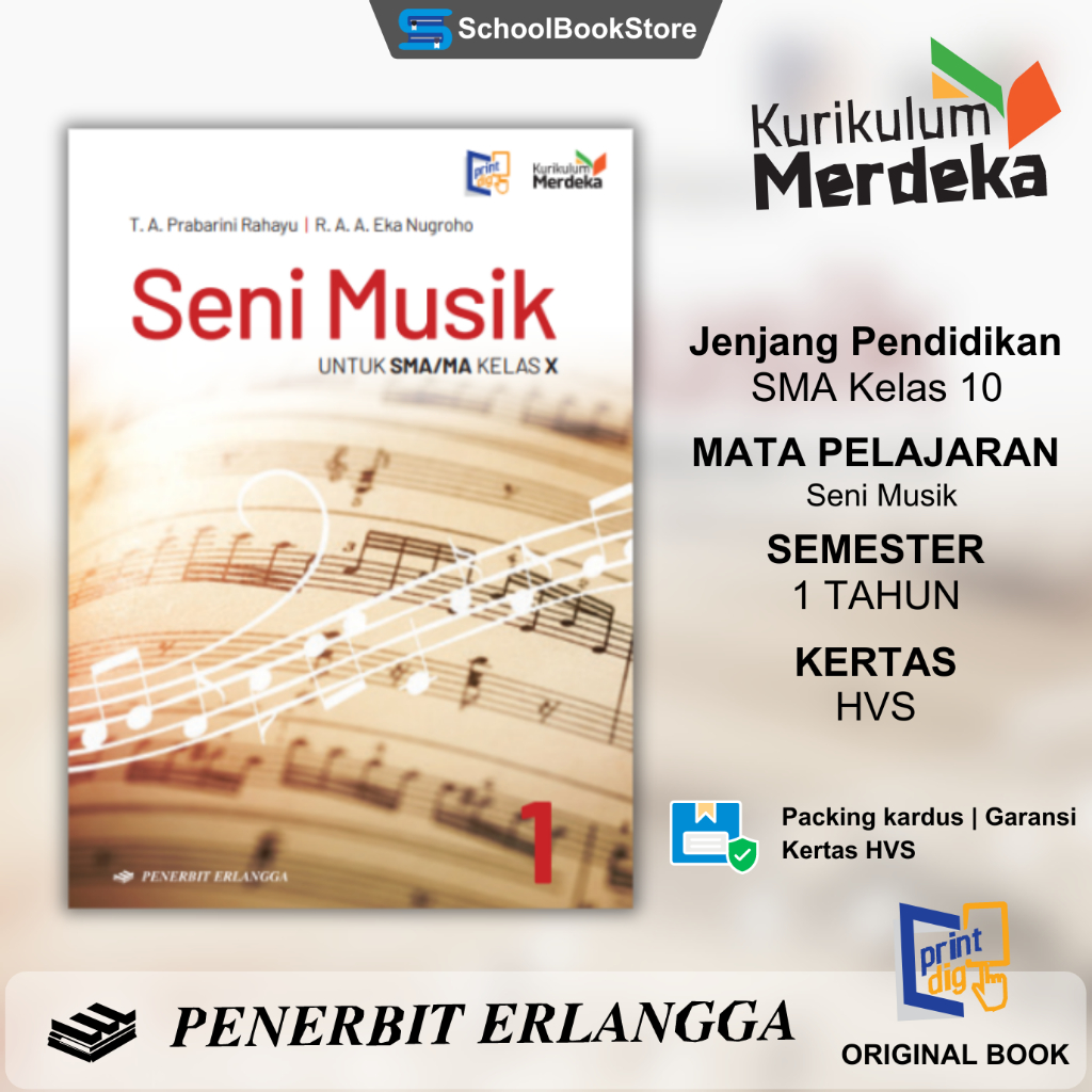 Jual BUKU SISWA SENI MUSIK SMA KELAS 10 1 X KURIKULUM MERDEKA Buku Sekolah Mata Pelajaran Mapel ...