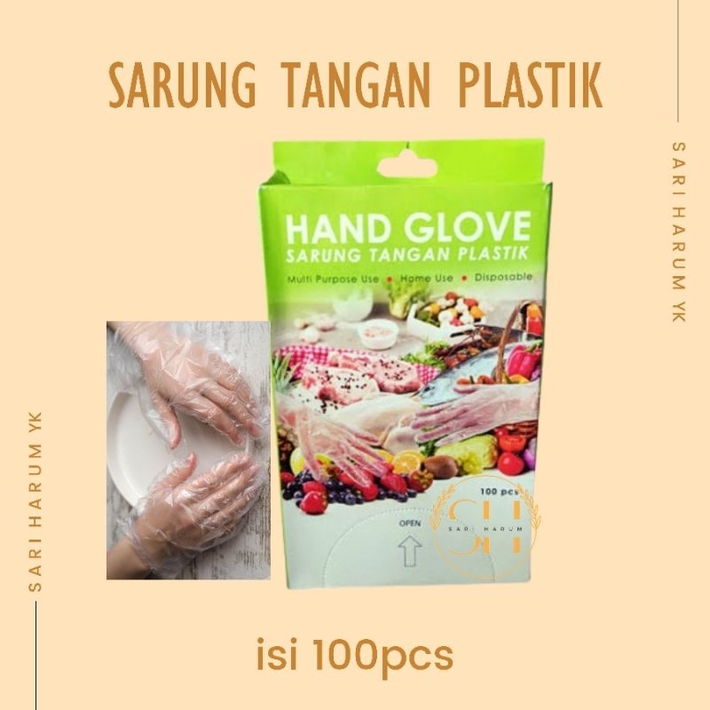 Jual sarung tangan plastik | sarung tangan | hand glove isi 100 pcs | Shopee Indonesia