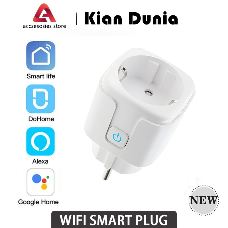 Jual WiFi Smart Plug Saklar 16A Wireless with Colokan Energy Monitoring ...