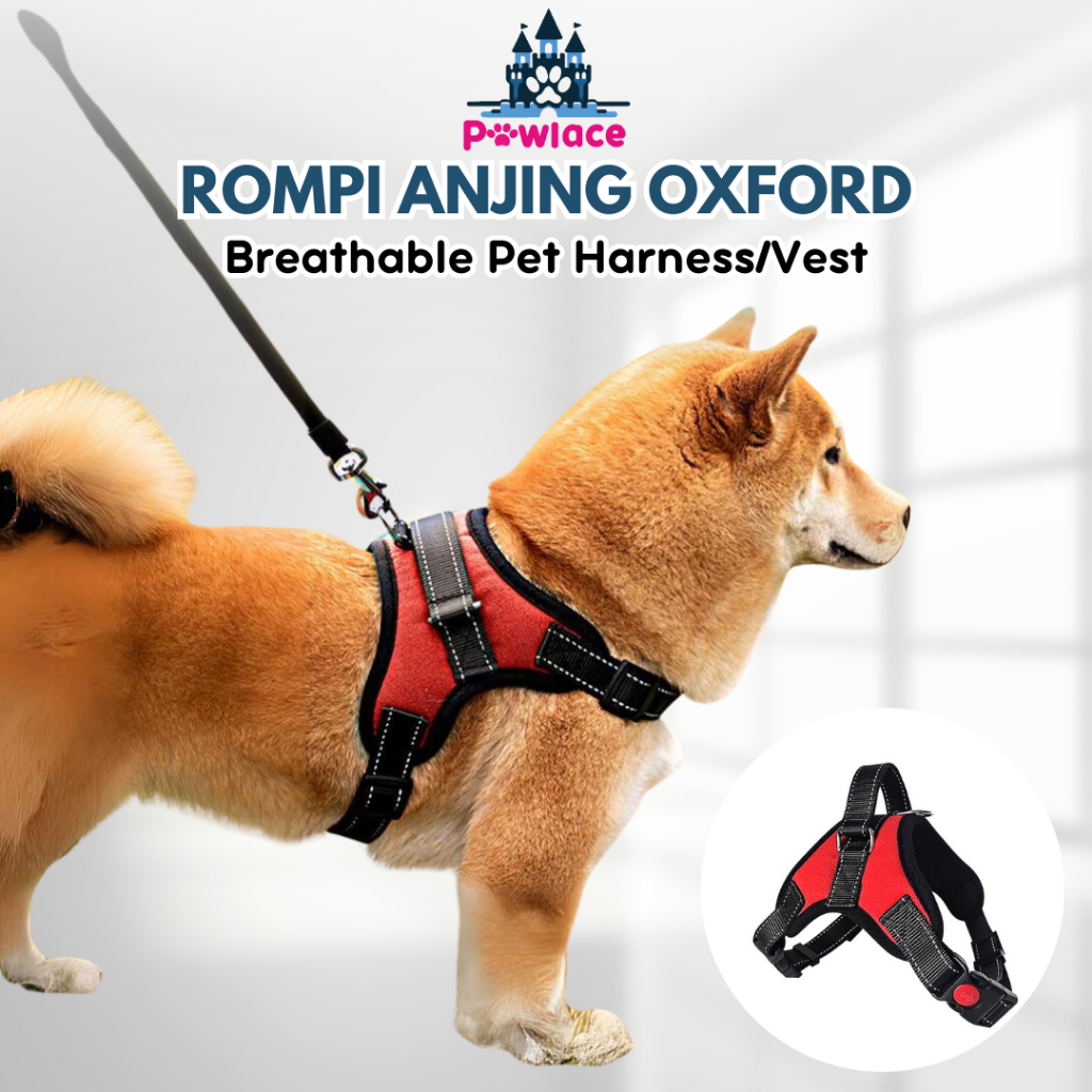 Jual Rompi Anjing Besar Medium Breathable Harness leash Anjing Besar ...