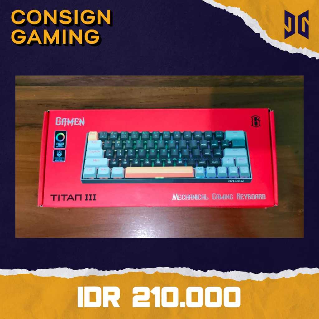 Jual GAMEN TITAN III - BLUE SWITCH ( CODE : KN373 ) | Shopee Indonesia