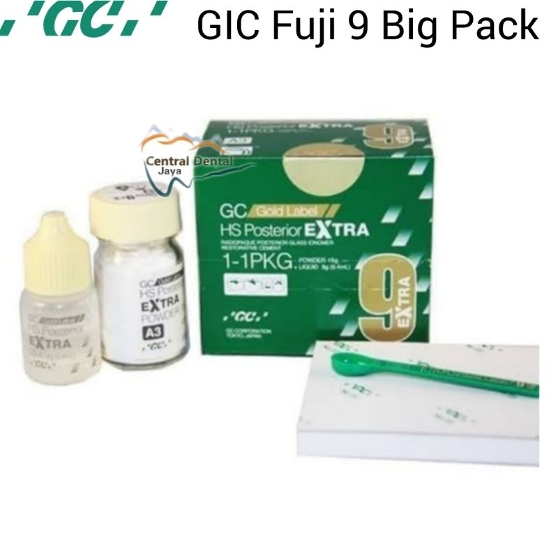 Jual GC GIC Fuji 9 Big Pack / Glass Ionomer Cement Fuji IX / Glassionomer Fuji 9 Besar Extra ...
