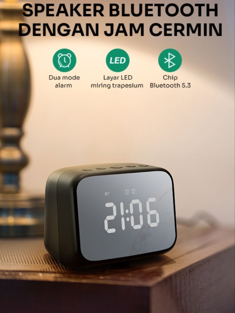 Jual robot speaker bluetooth with alarm clock display | Shopee Indonesia