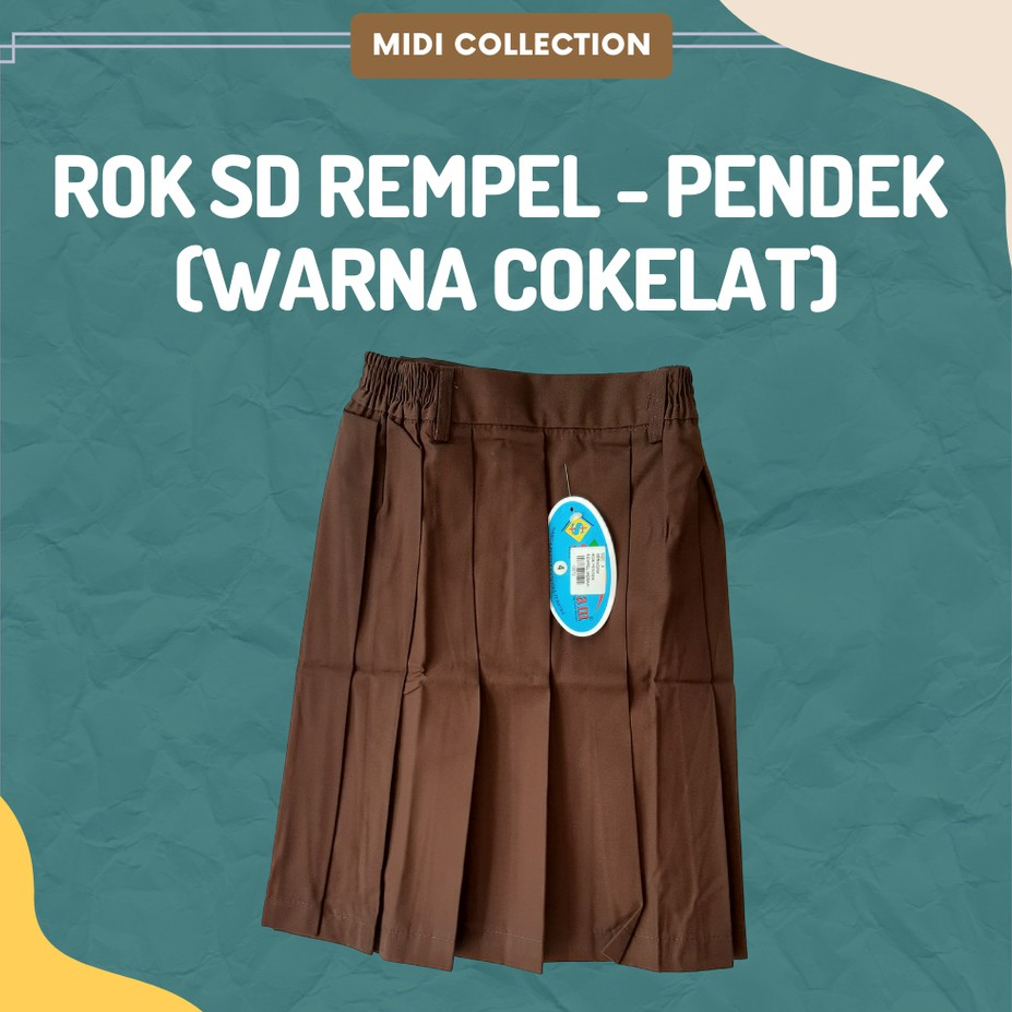 Jual Rok Rempel PENDEK SD - Warna COKELAT brand SERAGAM by Setia Kawan | Shopee Indonesia