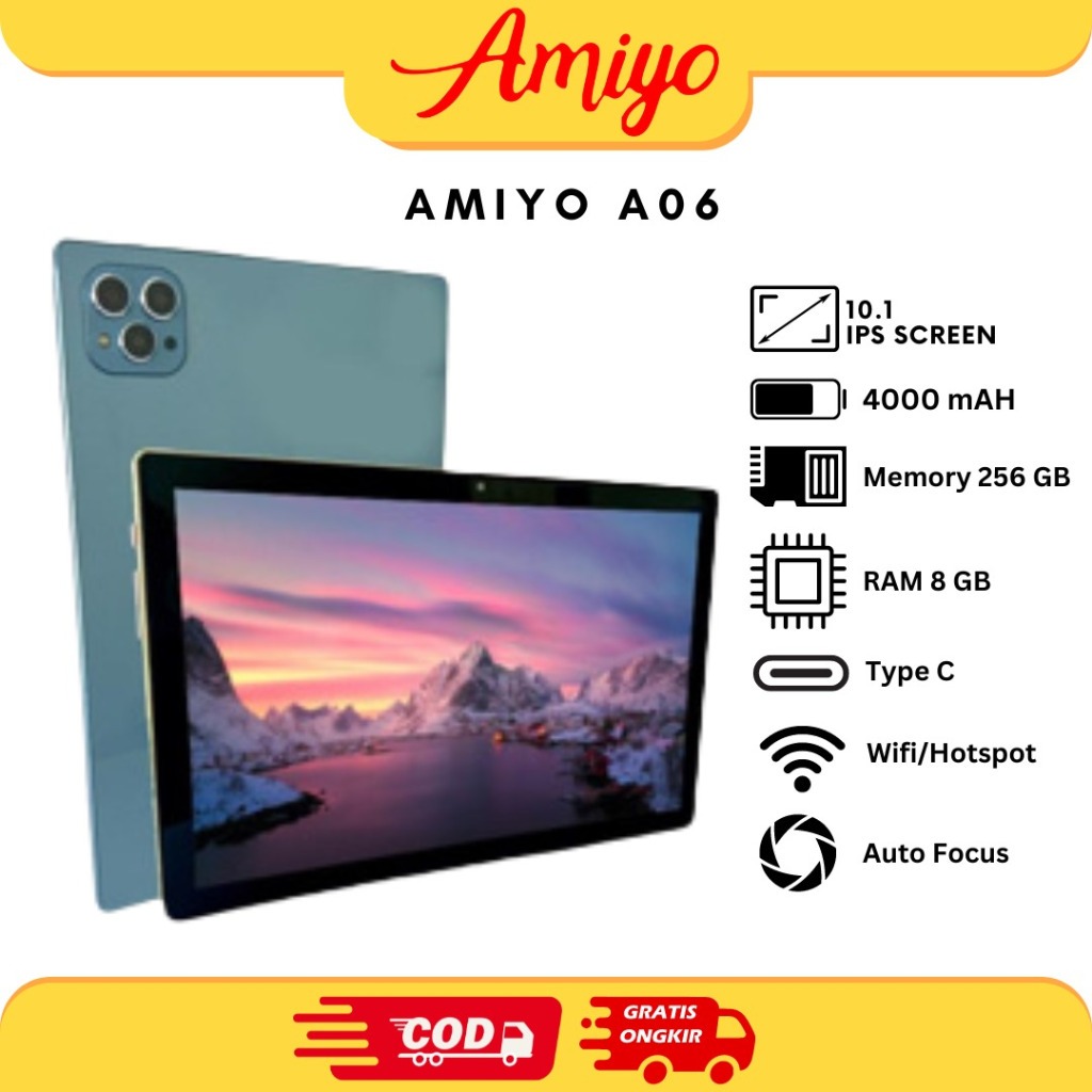 Jual Amiyo SmartTablet A06 PLUS WiFi Only 10.1 Inch Tablet Pintar Tablet Edukasi Wifi Hotspot ...