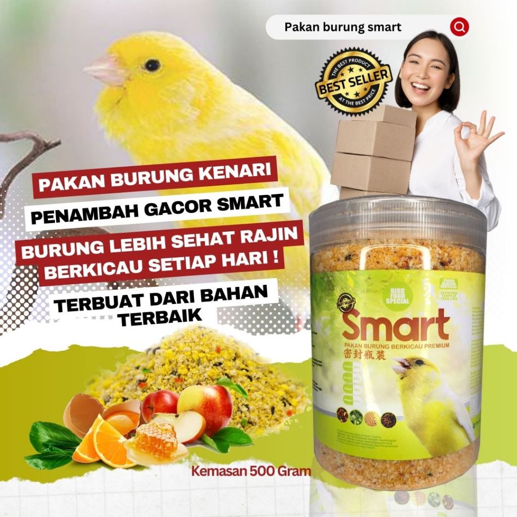 Jual smart pakan kenari harian lomba breeding - 500 gram | Shopee Indonesia