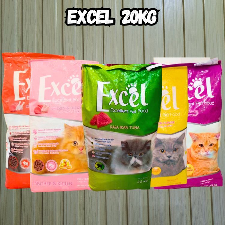 Jual EXCEL CAT 20KG MAKNAN KERING KUCING 20KG | Shopee Indonesia