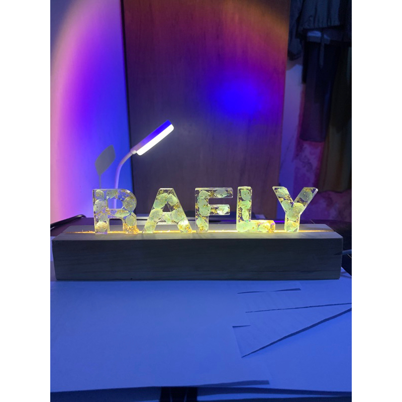 Jual Lampu Nama Resin/Lampu Tidur Resin/Lampu Pajangan Resin | Shopee ...