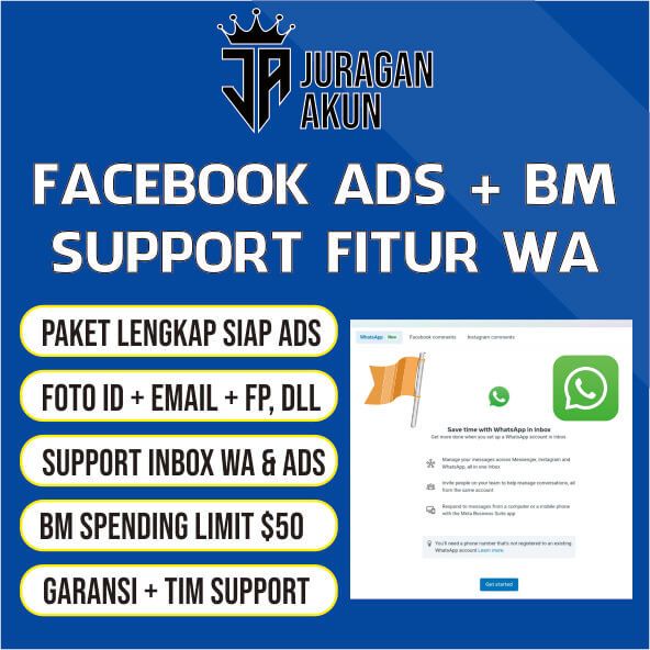 Jual [PAKET] FB + BM + Halaman Fitur WA + Nomor WA (Siap Pakai ...