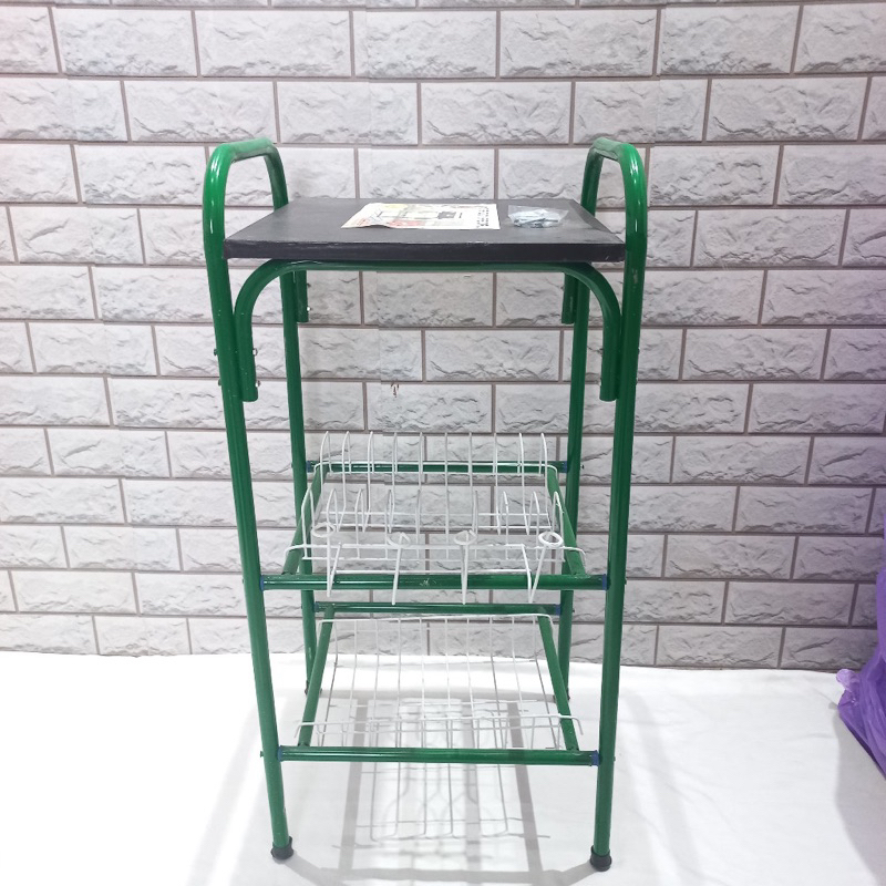 Jual Rak magic com tebal/rak susun 3/rak dapur/rak piring /rak galon ...