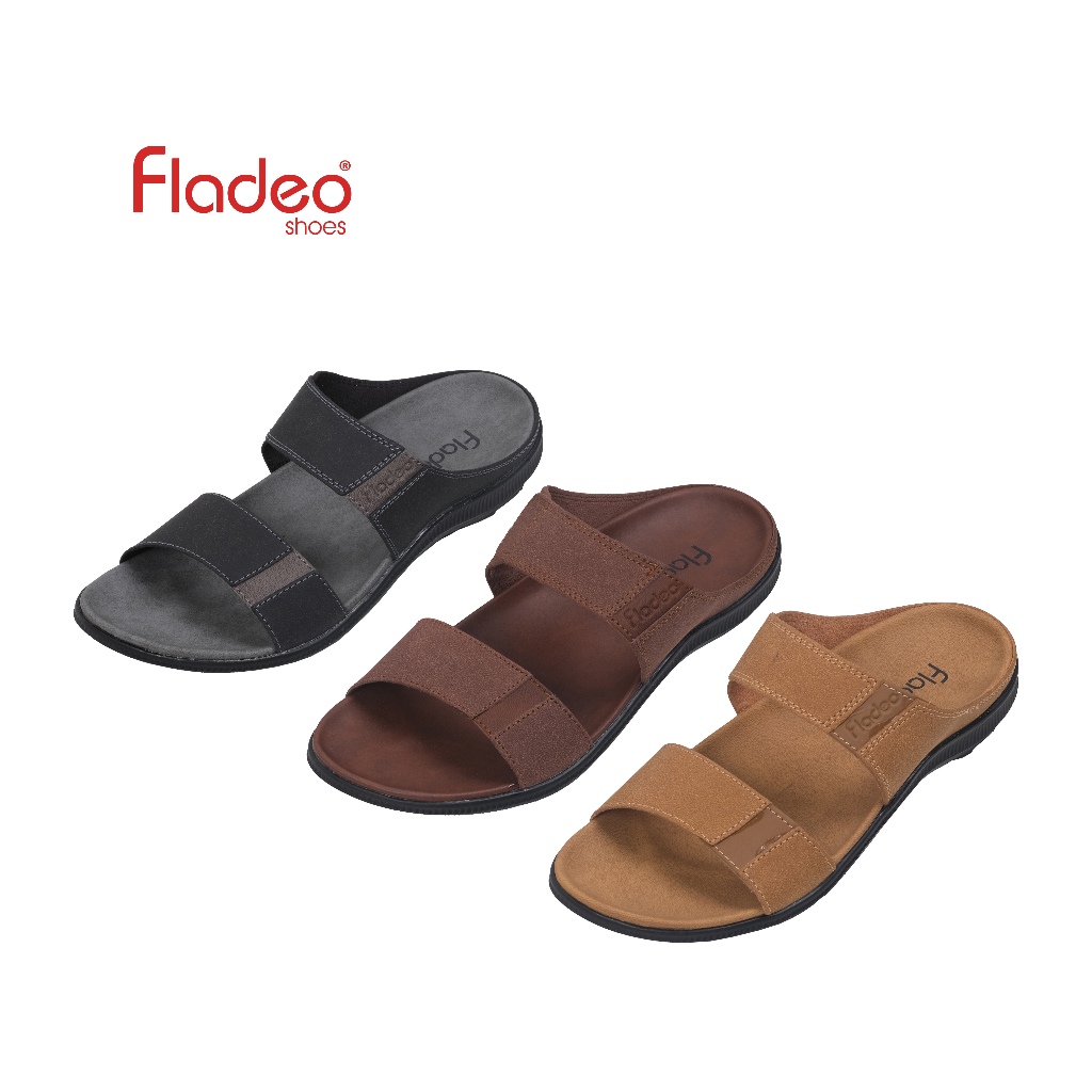 Jual Fladeo C24/MDS511-2WH/Sandal Slide Pria [ Slipper Sandals ...