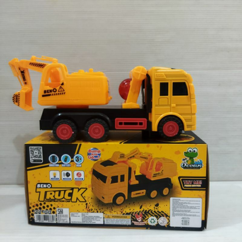 Jual OCT 5029 Beko Truct Construction Car, Mainan Mobil Truk Pakai ...