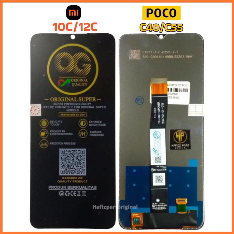 Jual Lcd Touchscreen Xiaomi Redmi 10C / 12C /Poco C40 / C55 FULLSET ...