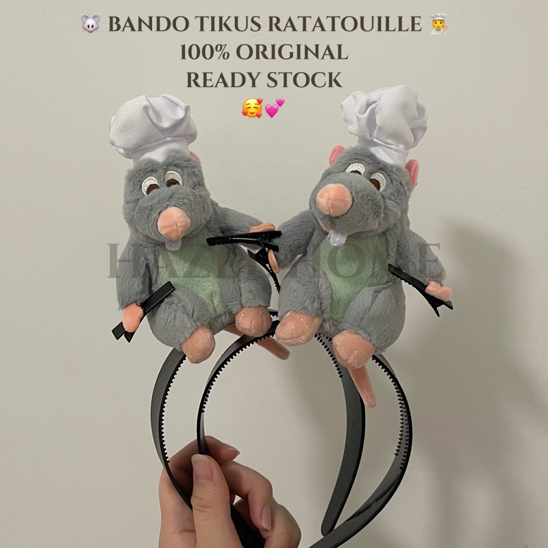 Jual [READY] BANDO TIKUS RATATOUILLE 100% ORIGINAL VIRAL DOUYIN / JEPIT ...