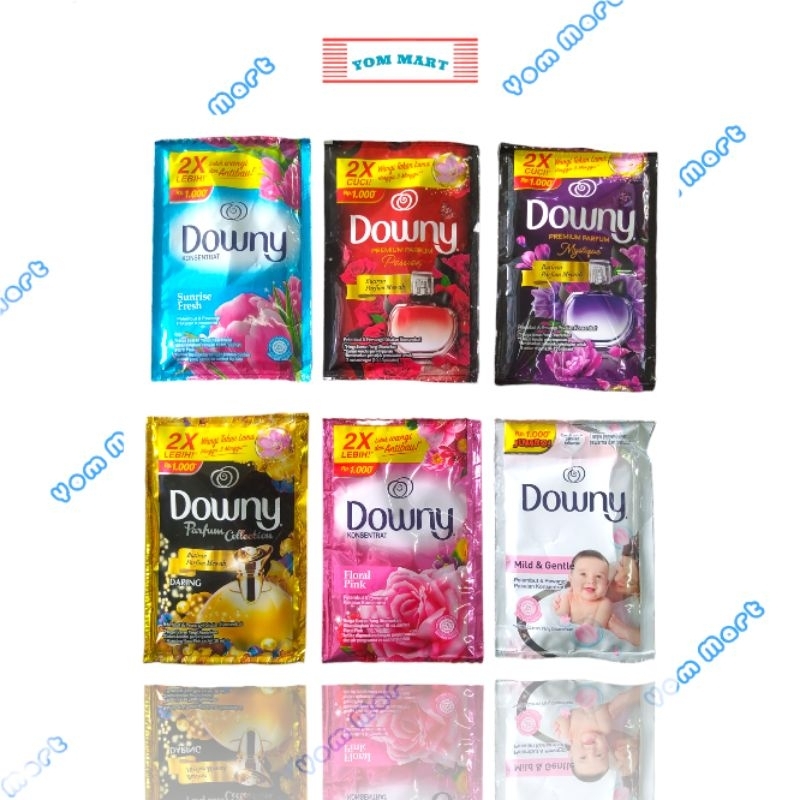 Jual DOWNY PELEMBUT DAN PEWANGI PAKAIAN SASET 10ML / DOWNY PASSION ...
