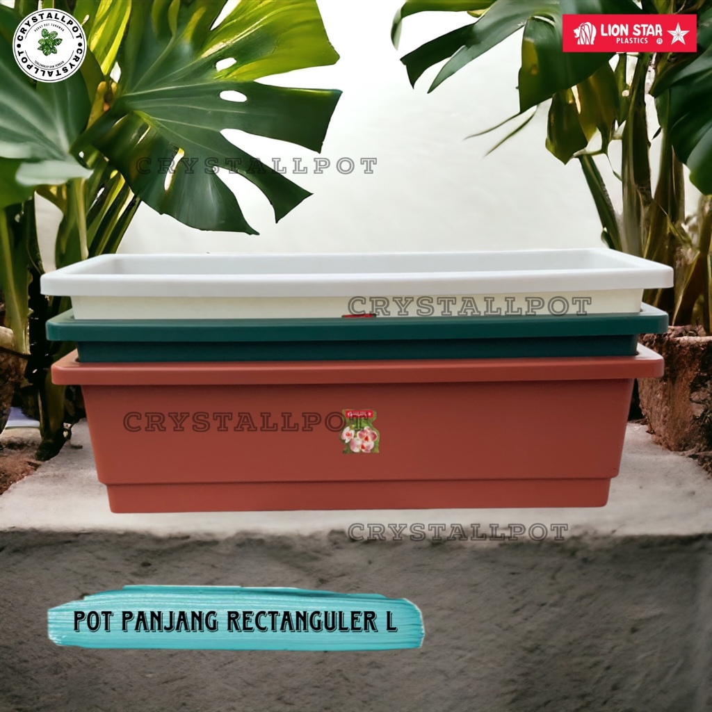Jual Pot Bunga Tanaman Persegi Panjang Rectanguler L Lion Star - FP 11 ...