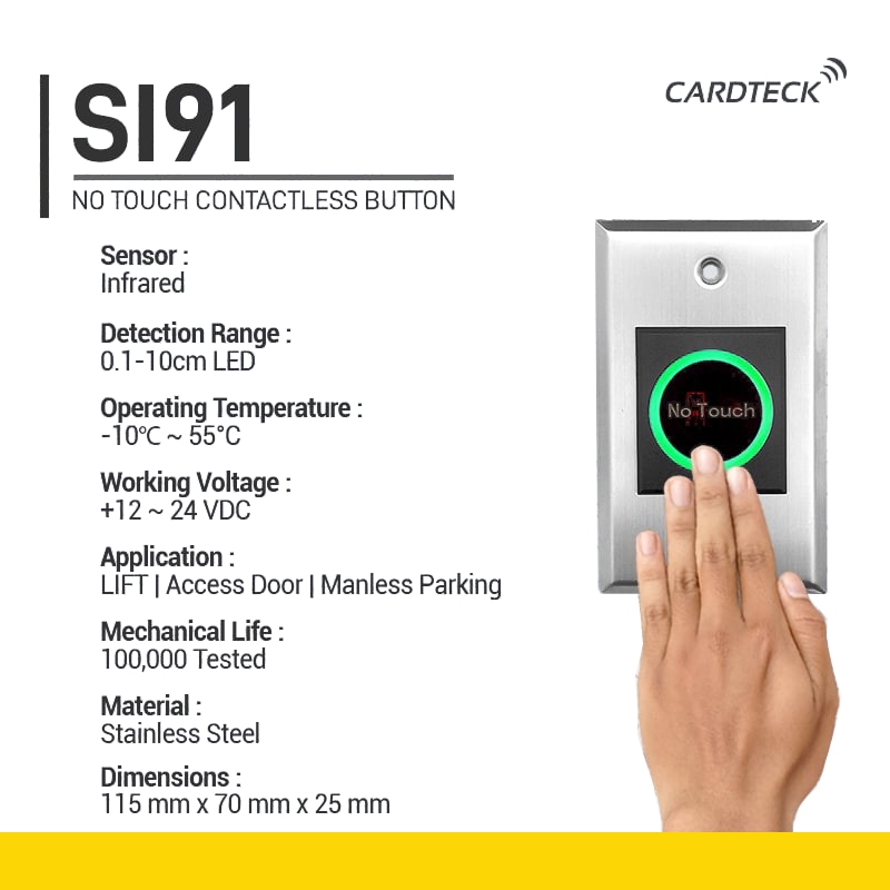 Jual Tombol No Touch Sensor Infrared Touchless Button - POLOS - tanpa ...