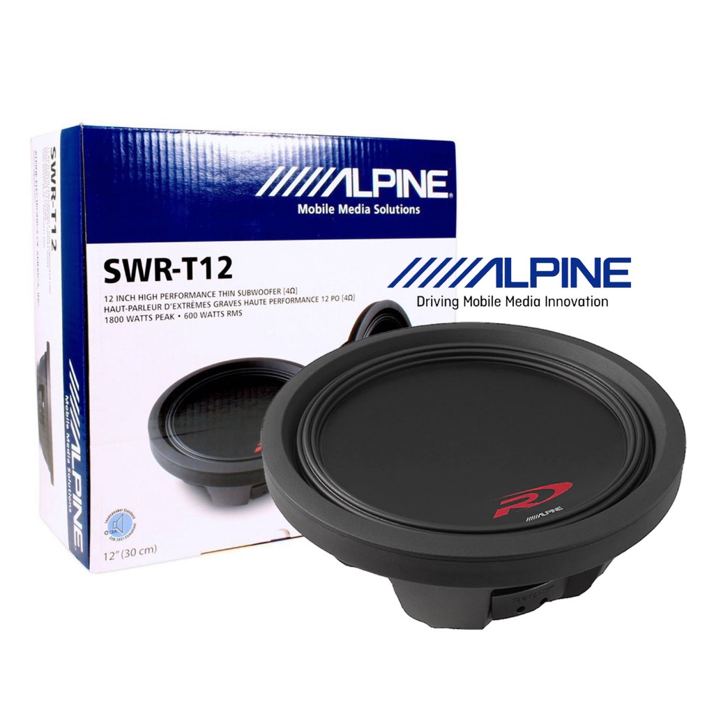 Jual Alpine SWR-T12 Subwoofer Slim 12 inch Type R Series | Shopee Indonesia