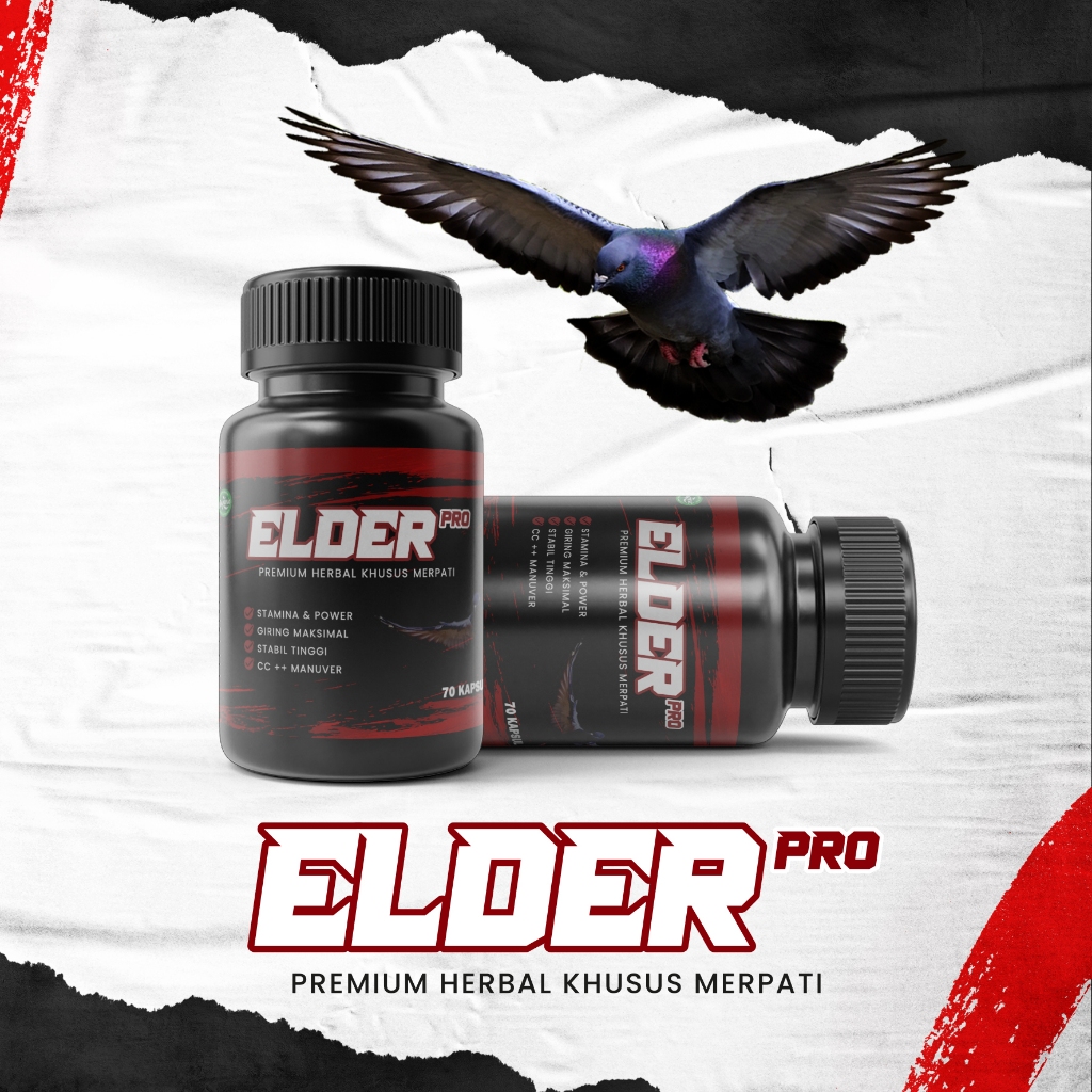 Jual [70 KAPSUL] ELDER PRO jamu merpati penambah stamina giring sprint ...