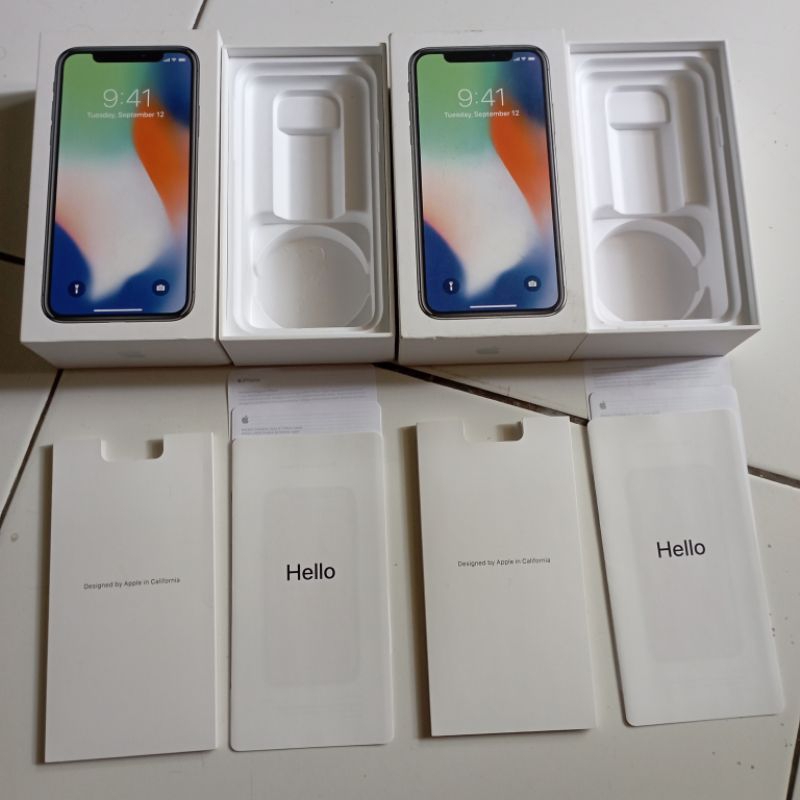 Jual Dus Box iPhone X Silver iBox Original Bawaan | Shopee Indonesia