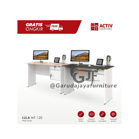 Jual MEJA 1/2 BIRO WARNA PUTIH / MEJA KERJA MEJA KANTOR MEJA BELAJAR ...