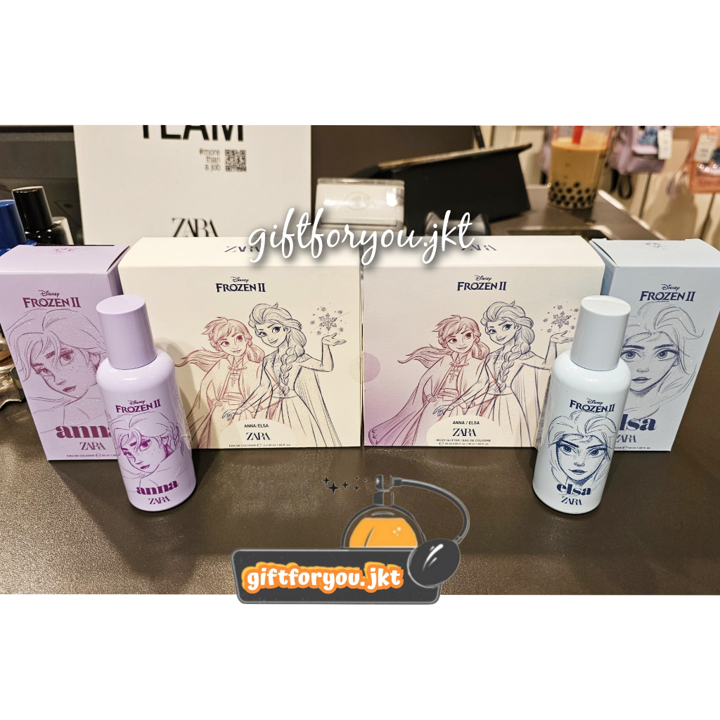 Jual Parfum Anak Zara Kids Paket Disney Frozen Elsa Anna Olaf 30 50 ml ...