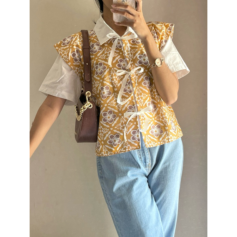 Jual ETHEREAL - Vest Batik dan Motif Bowy | Shopee Indonesia