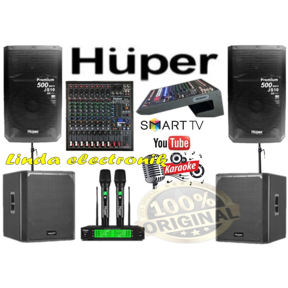 Jual sound system huper js10 10 inch 2bh subwoofer b15a 15'' ig8 ...