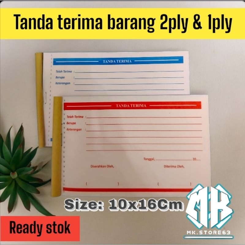 Jual NOTA TANDA TERIMA BARANG 2 PLY 1/4 FOLIO - SIAP KIRIM | Shopee ...