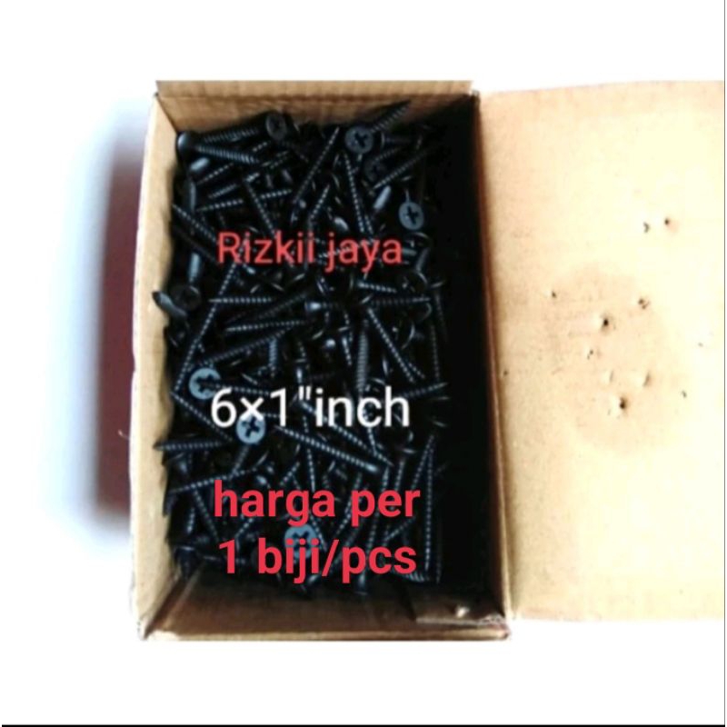 Jual Sekrup Gypsum 6 × 1"inch/pajang 2 cm | Shopee Indonesia