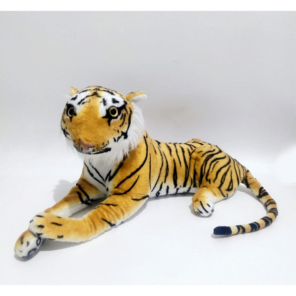 Jual Boneka Harimau Realistic Detail Tiger Big Plush Doll Original ...