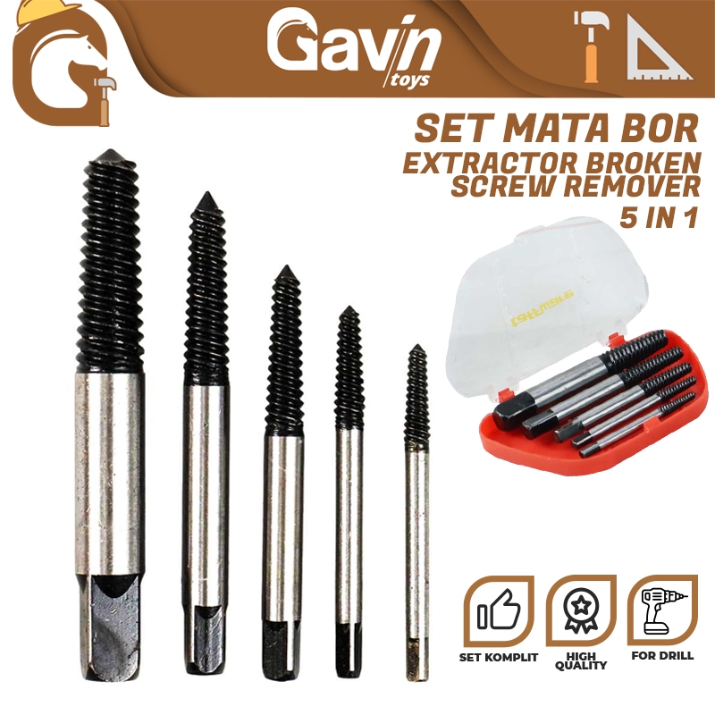 Jual Mata Bor Cabut Baut Rusak - Screw Extractor - Obeng Baut Haus ...