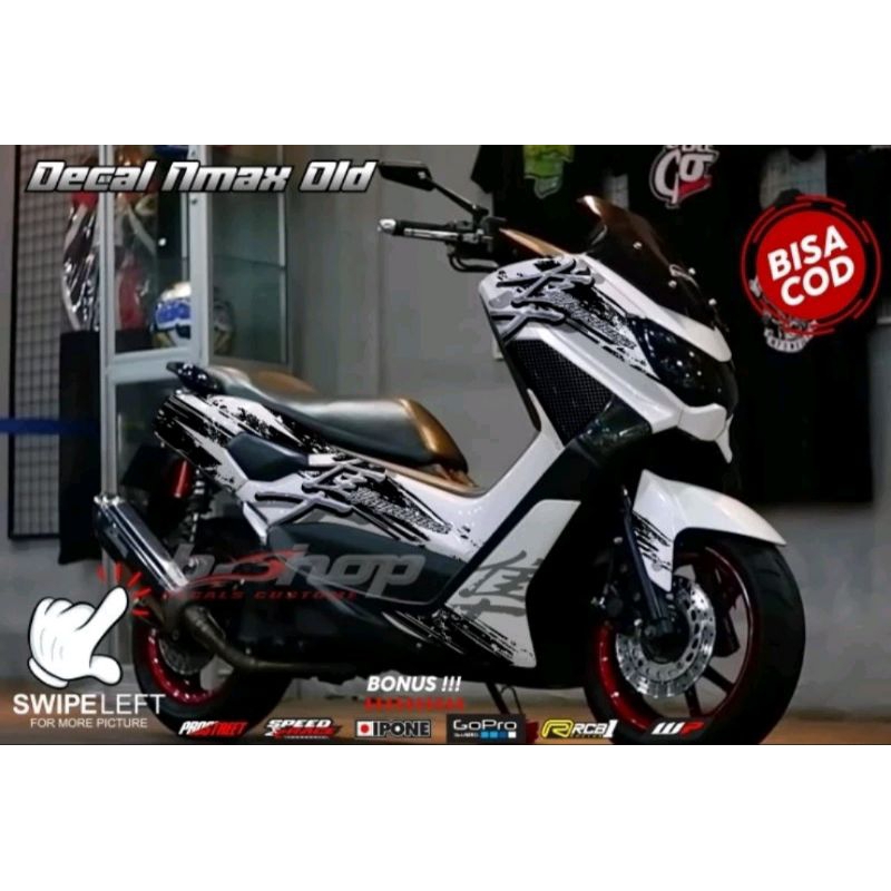 Jual stiker decal nmax old 2019 full body motif hayabusa putih | Shopee ...