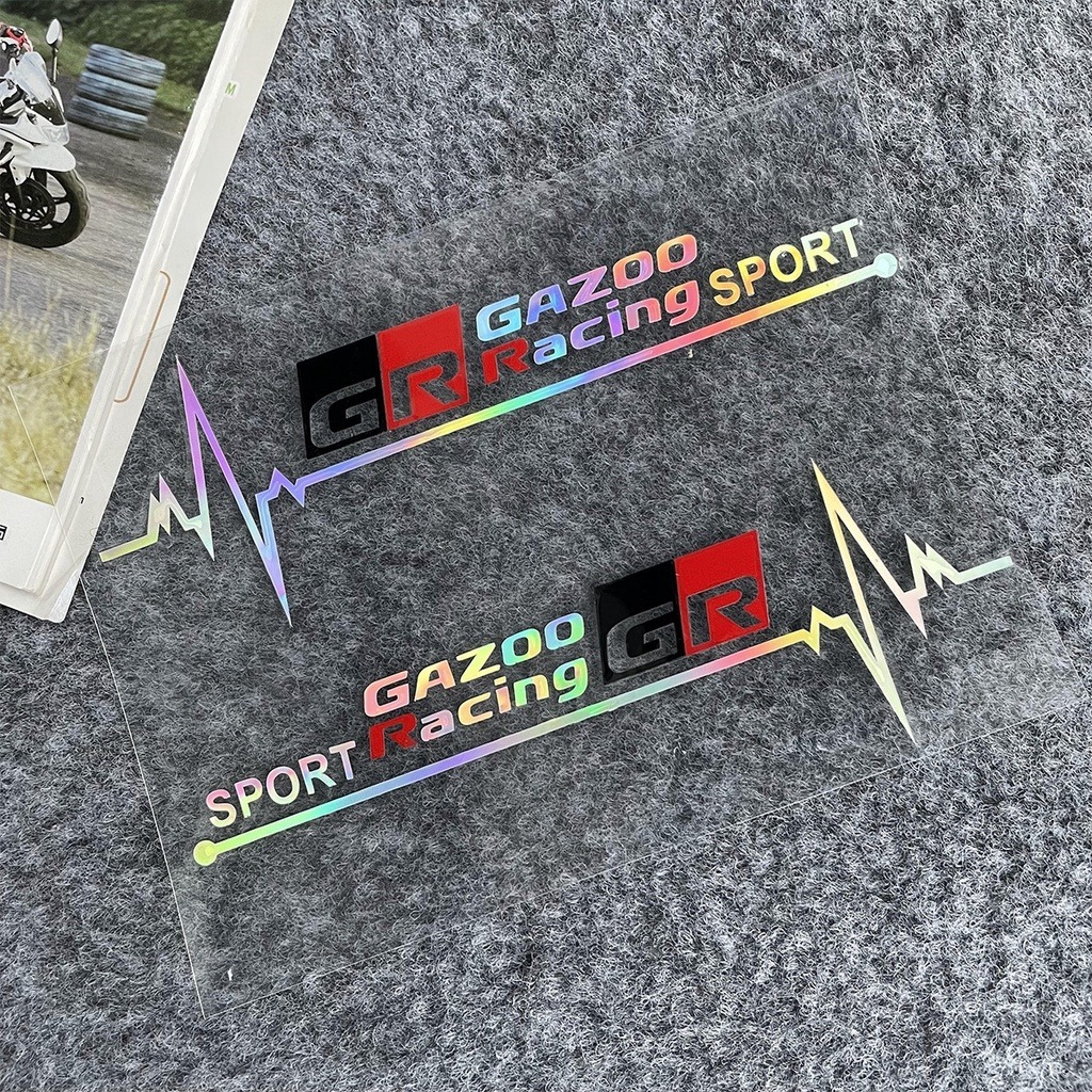 Jual cutting sticker GAZO Racing sport detak jantung variasi kaca mobil ...