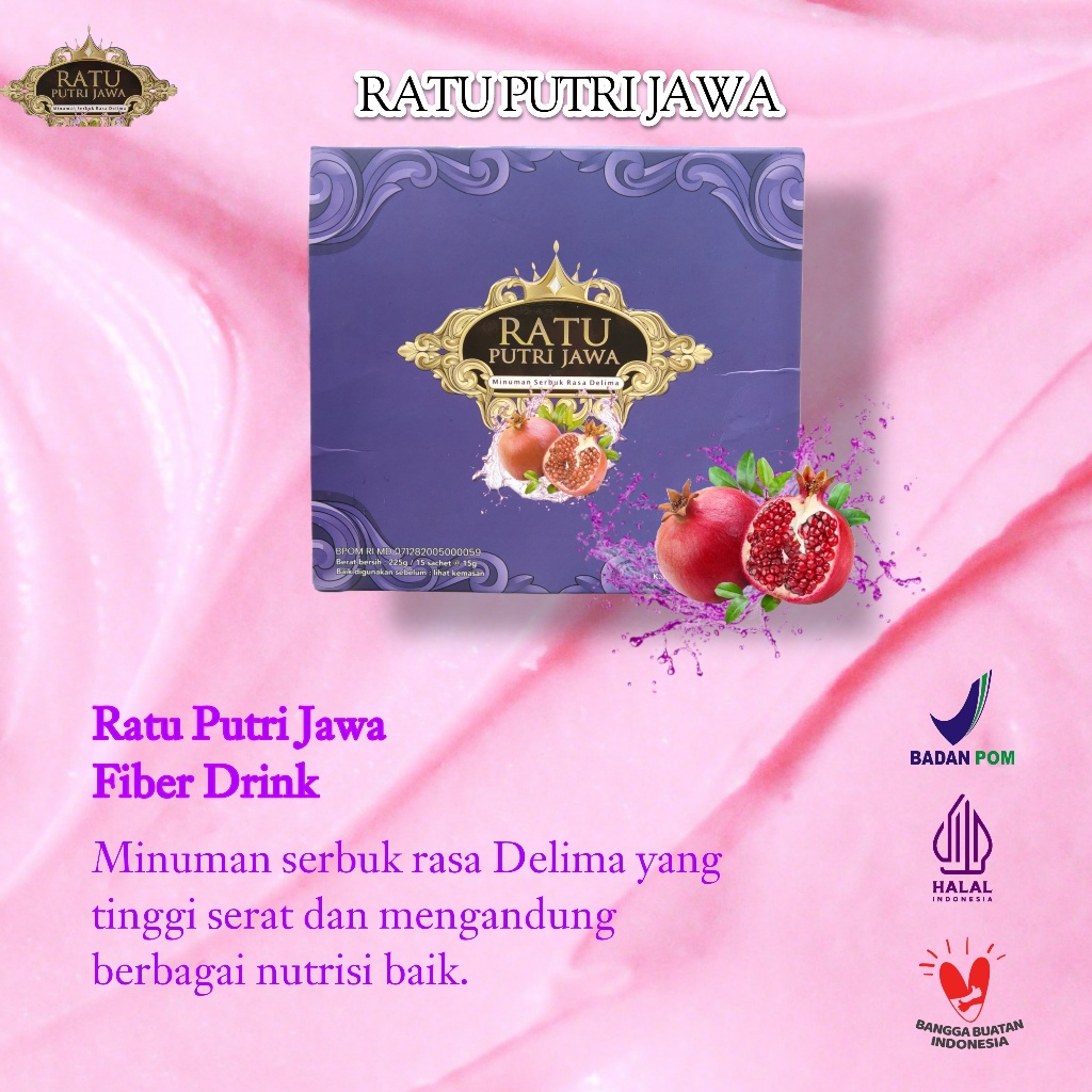 Jual RATU PUTRI JAWA FIBER DRINK - 225 g (15Sachet@15g) | Shopee Indonesia