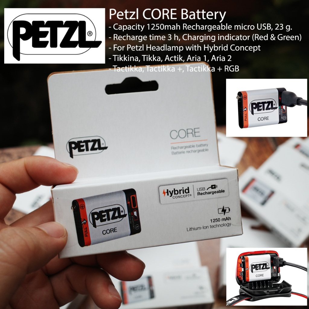 Jual Battery CORE PETZL - baterai rechargeable petzl core headlamp ...