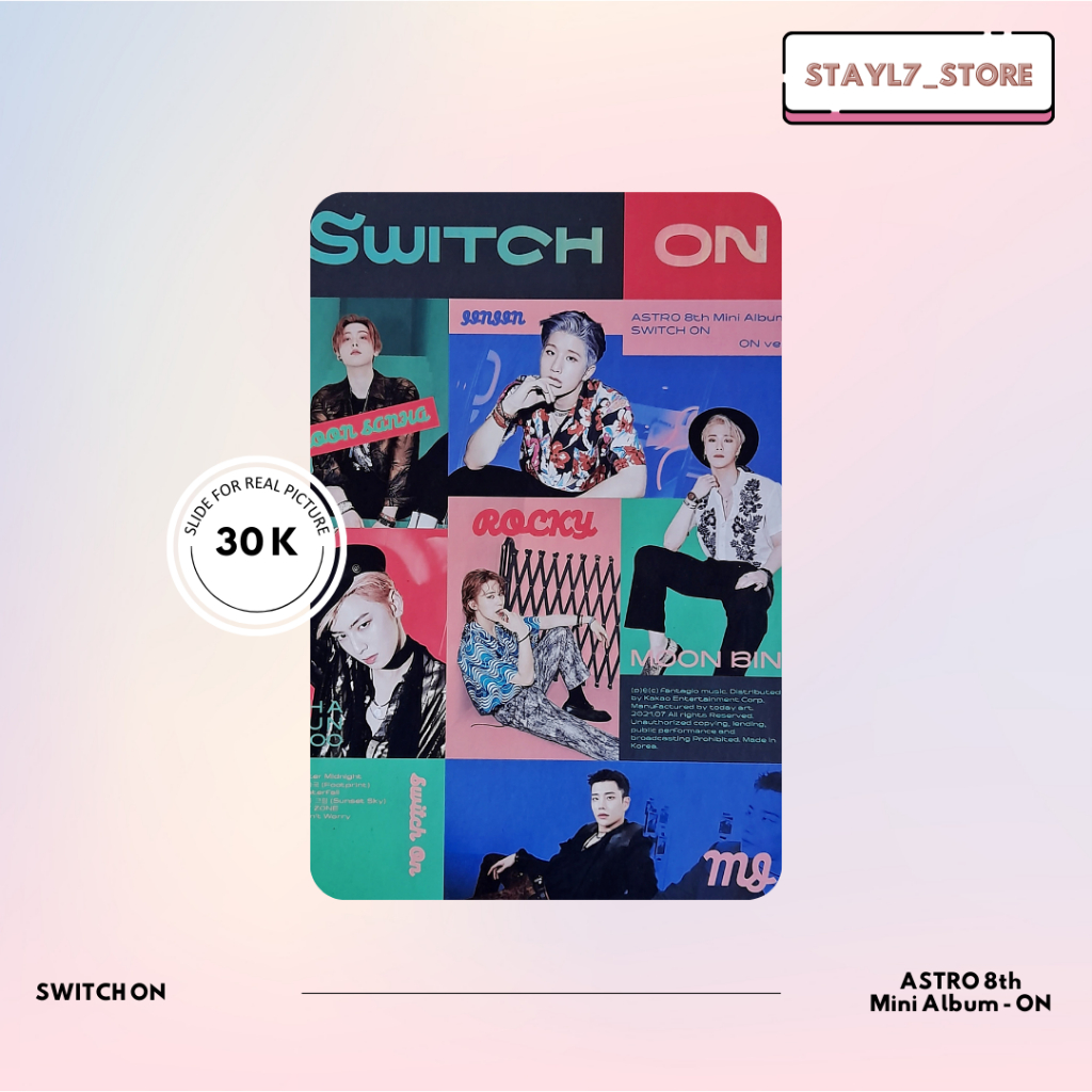 Jual Switch On - Astro 8th Mini Album - ON Version (Unsealed) | Shopee ...
